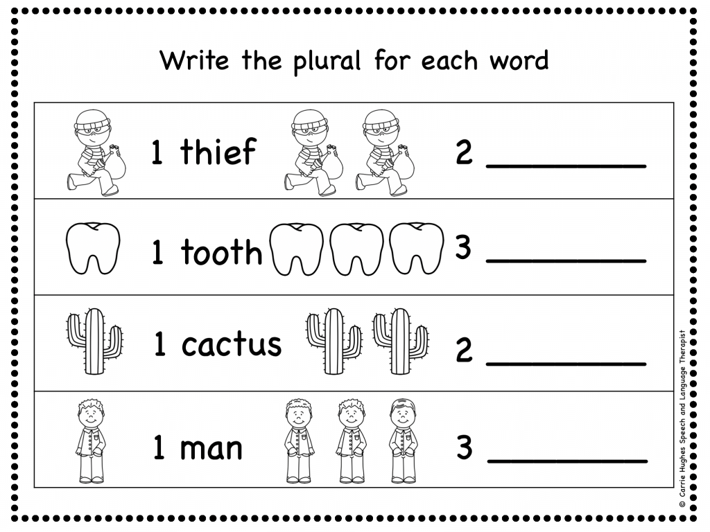IRREGULAR PLURAL NOUNS PACK Carrie Hughes SLT IRREGULAR PLURAL NOUNS PACK Carrie Hughes SLT