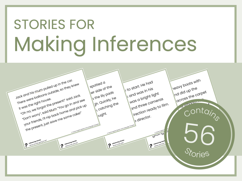 STORIES FOR MAKING INFERENCES - Carrie Hughes SLT