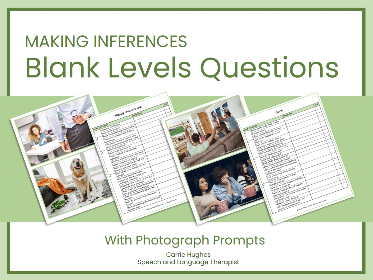 MAKING INFERENCES WITH BLANK LEVELS - PHOTOS - Carrie Hughes SLT